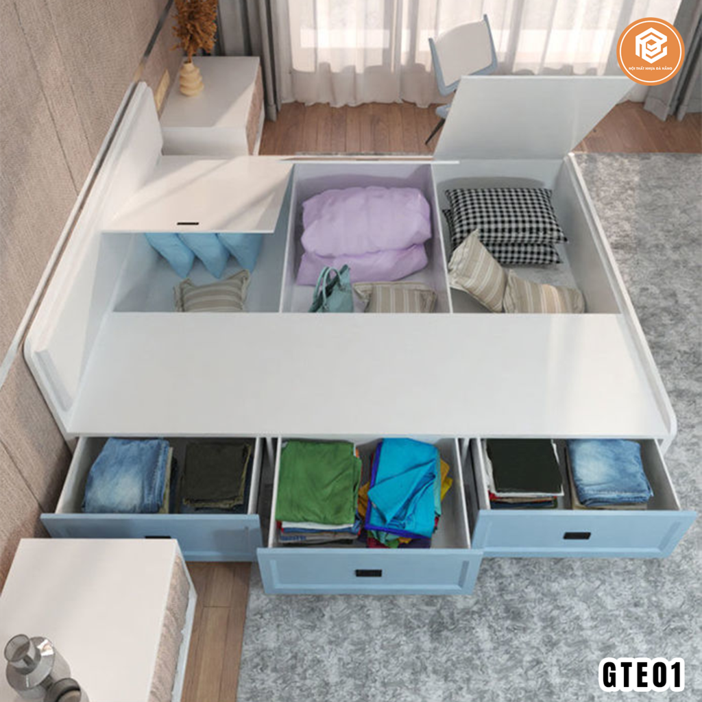 Giường nhựa trẻ em cao cấp - Mã GTE01 - Nội Thất Nhựa Đà Nẵng