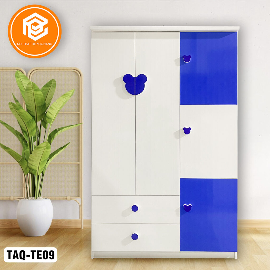 Tủ Quần Áo Trẻ Em Nhựa Cao Cấp - Mã TAQ-TE09 - Nội Thất Nhựa Đà Nẵng